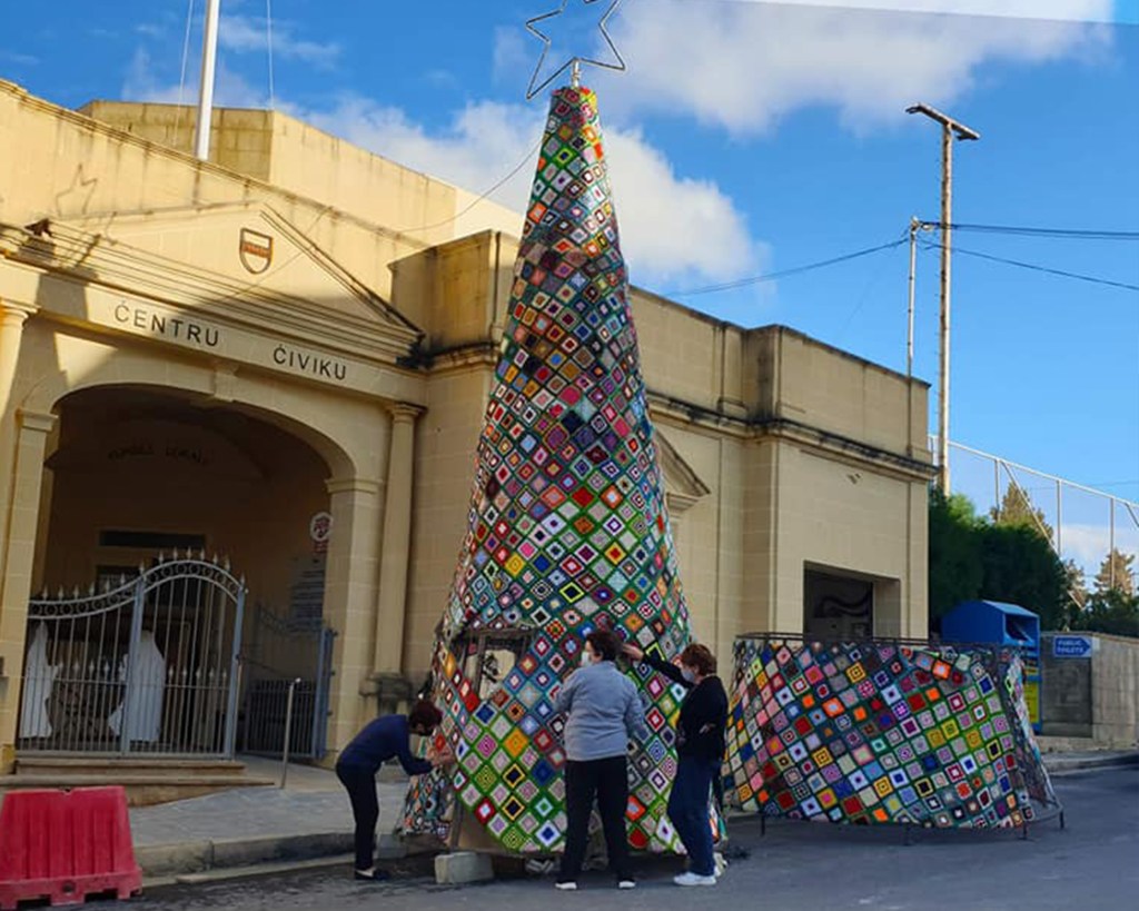‘Tree of Hope’ first ever crocheted Christmas tree - Oh My Malta
